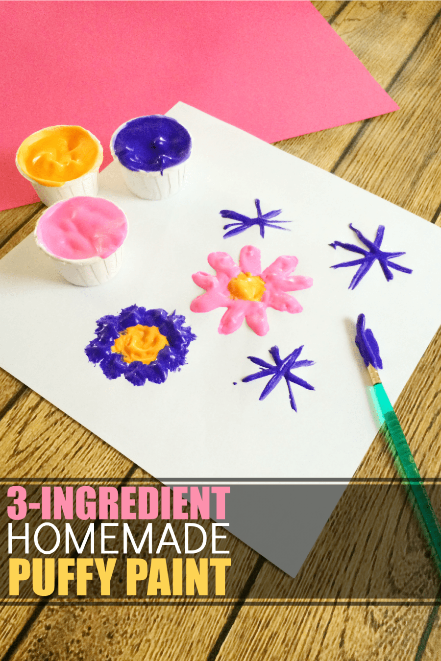 3-Ingredient Homemade Puffy Paint - Frugal Mom Eh!