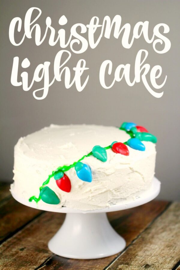 Christmas Cake Tutorial: Christmas Lights Cake - Frugal Mom Eh!