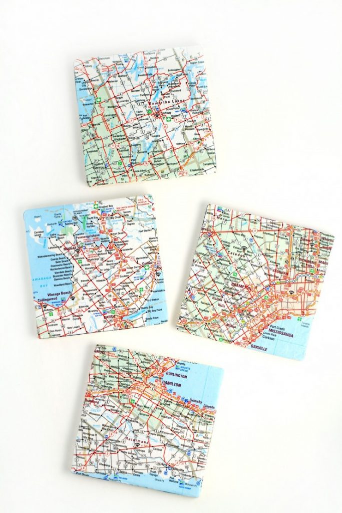 Personalized Map Coasters
