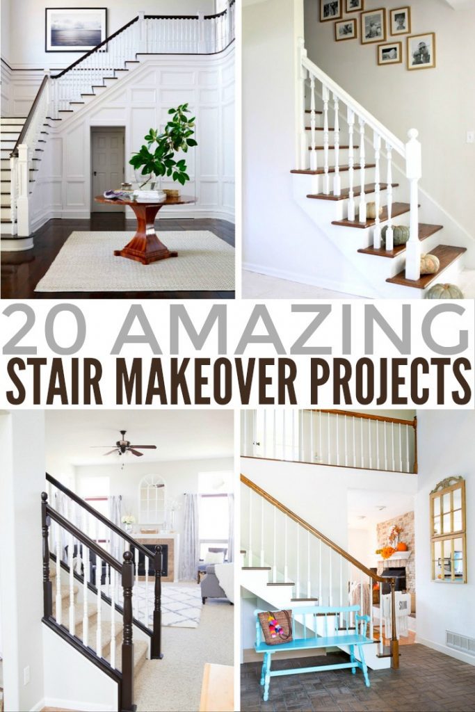 20 Amazing Stair Makeover Projects - Frugal Mom Eh!