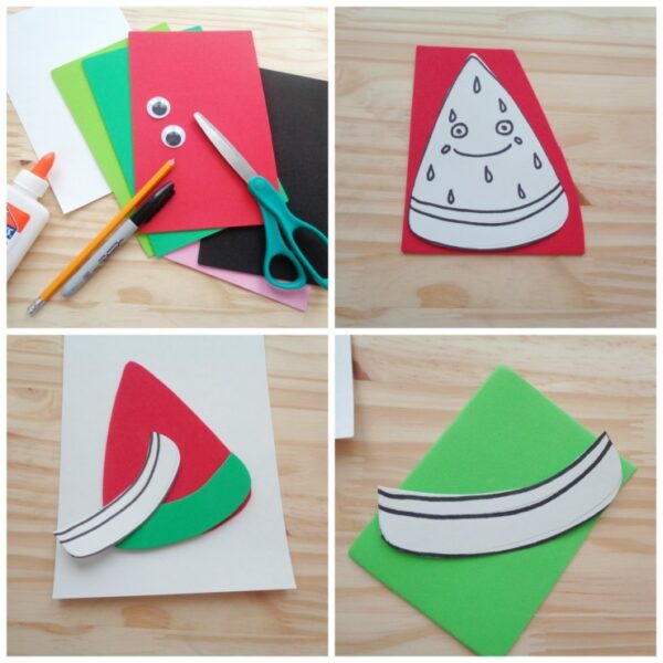 Father’s Day Watermelon Card with Printable Template - Frugal Mom Eh!