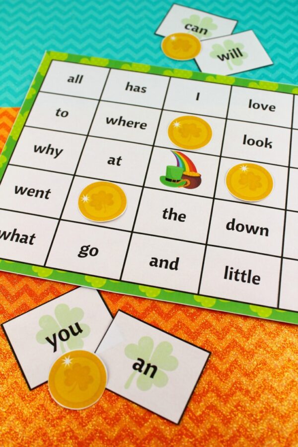St. Patrick's Day Sight Word Bingo - Frugal Mom Eh!