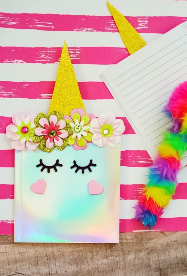 DIY Unicorn Notebook - Frugal Mom Eh!