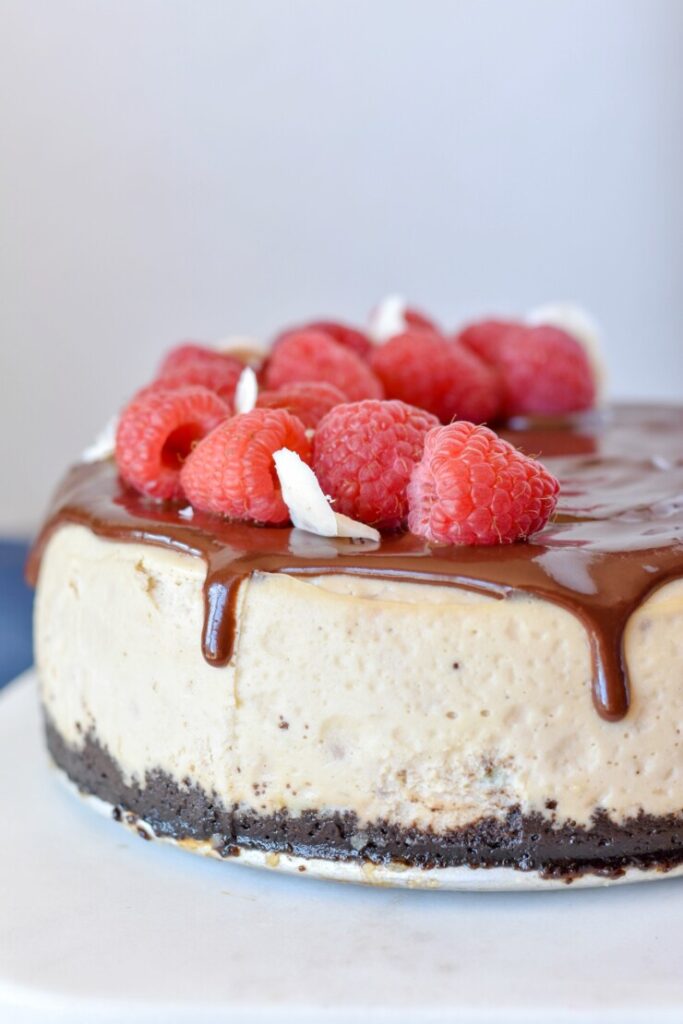 Instant Pot Raspberry Cheesecake - Frugal Mom Eh!