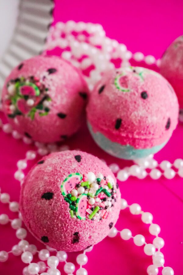 Watermelon Bath Bombs - Frugal Mom Eh!