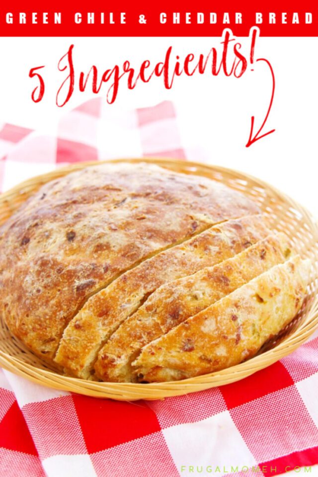 Green Chile & Cheddar Bread - Frugal Mom Eh!