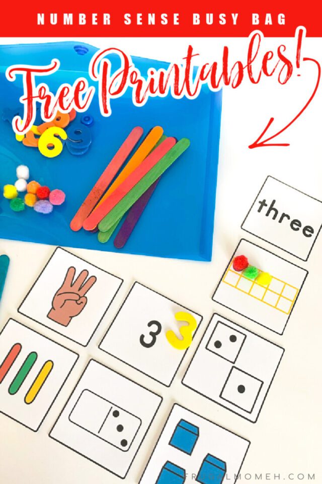 Number Sense Busy Bag with free printables - Frugal Mom Eh!