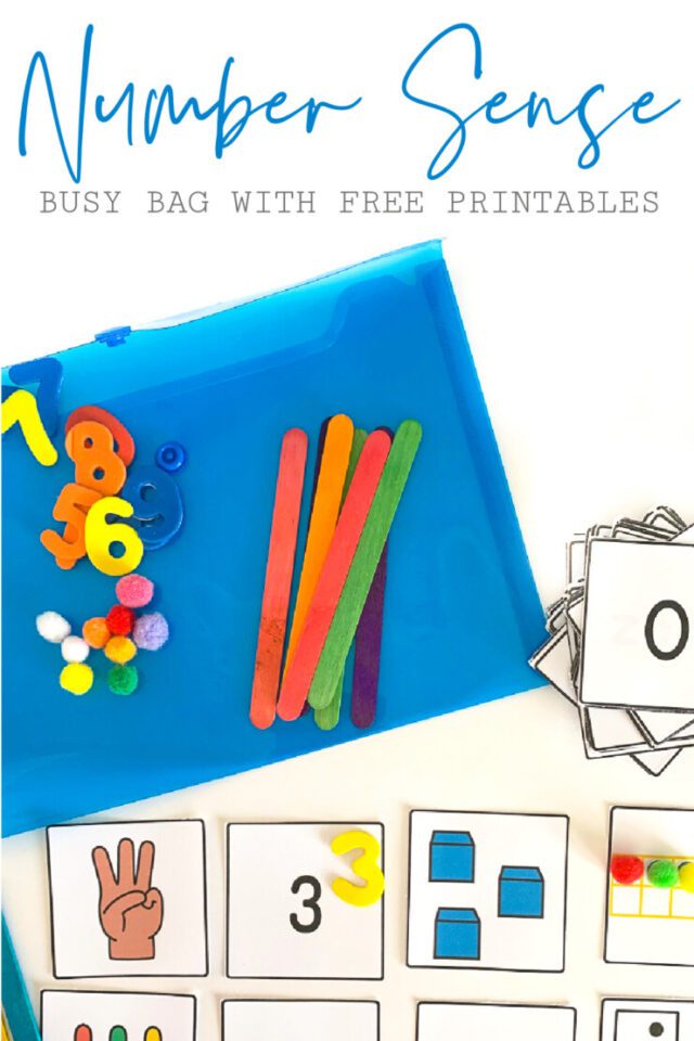 Number Sense Busy Bag with free printables - Frugal Mom Eh!