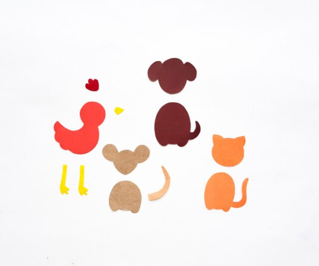 The Little Red Hen Story Puppets - Easy Craft for Kids