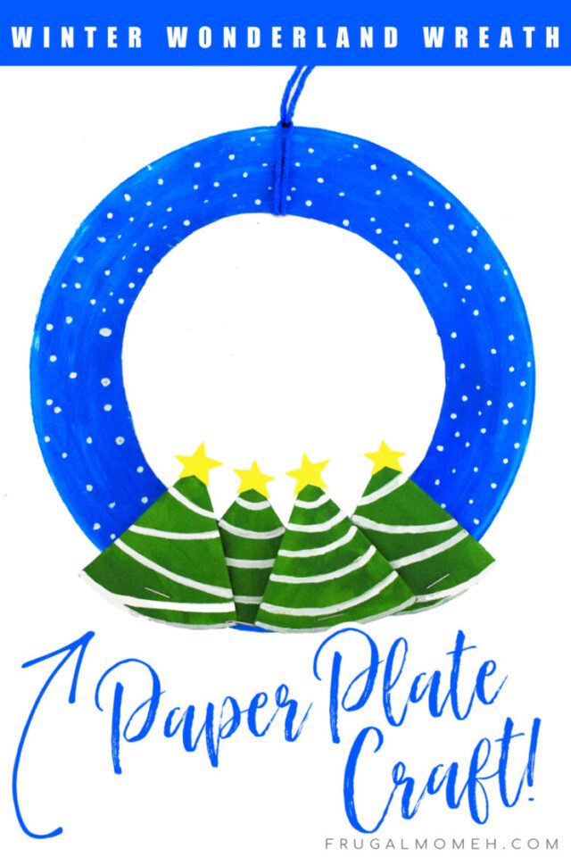 Winter Wonderland Paper Plate Wreath - Easy Craft for Kids