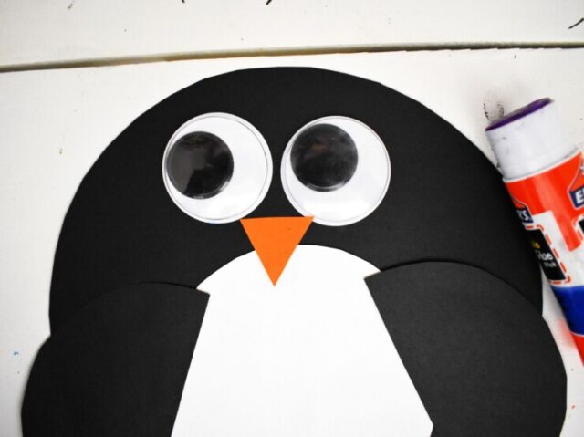 Simple Shape Paper Penguin Craft - Easy Winter Craft for Kids