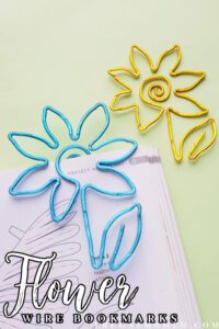 DIY Flower Wire Bookmarks -Easy Wire Craft - Frugal Mom Eh!