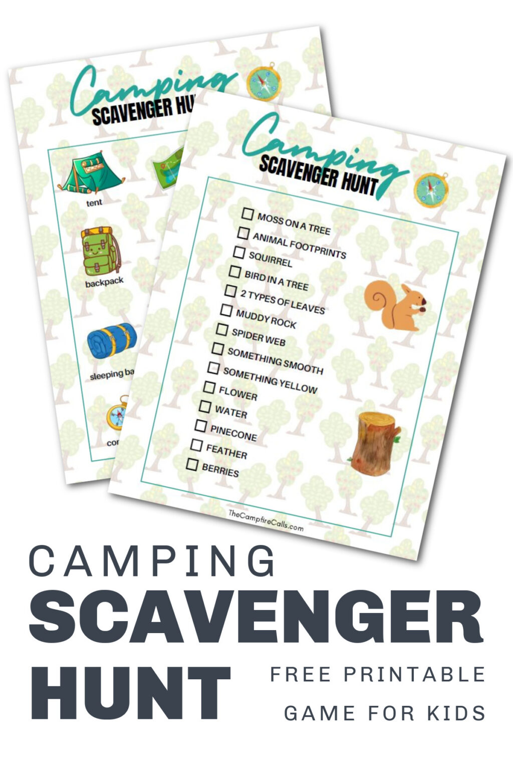 Free Camping Scavenger Hunt Printable Set - Frugal Mom Eh!