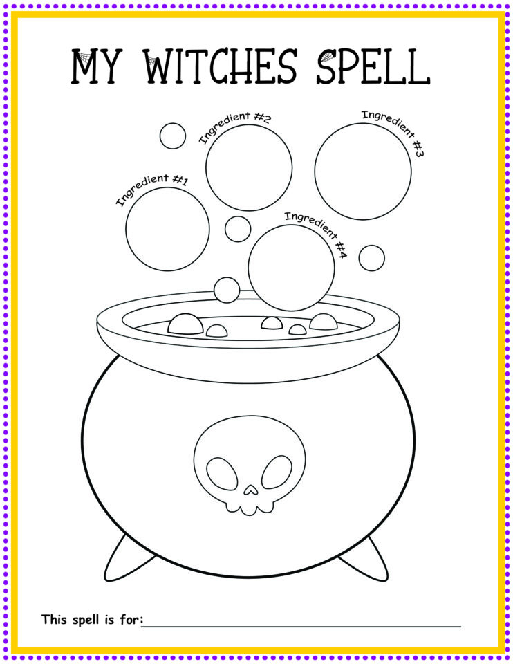 Witch Activity Worksheets (Halloween Printables) - Frugal Mom Eh!