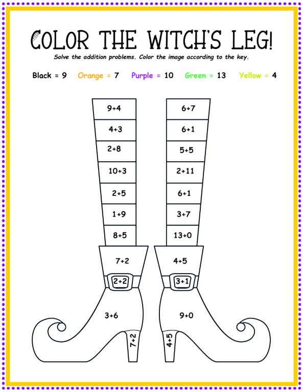 Witch Activity Worksheets (Halloween Printables) - Frugal Mom Eh!