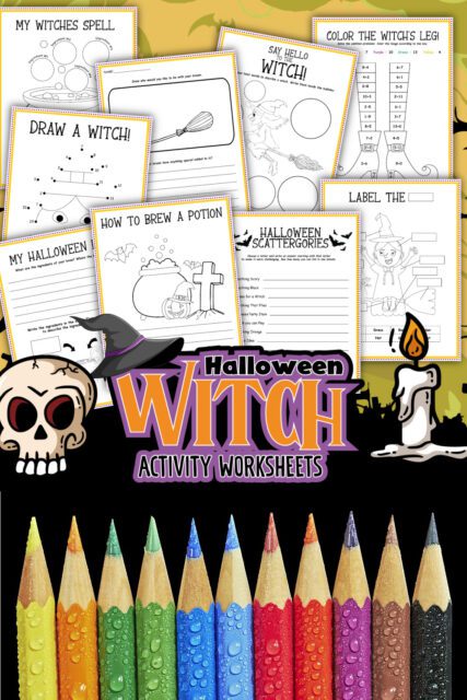 Witch Activity Worksheets (Halloween Printables) - Frugal Mom Eh!