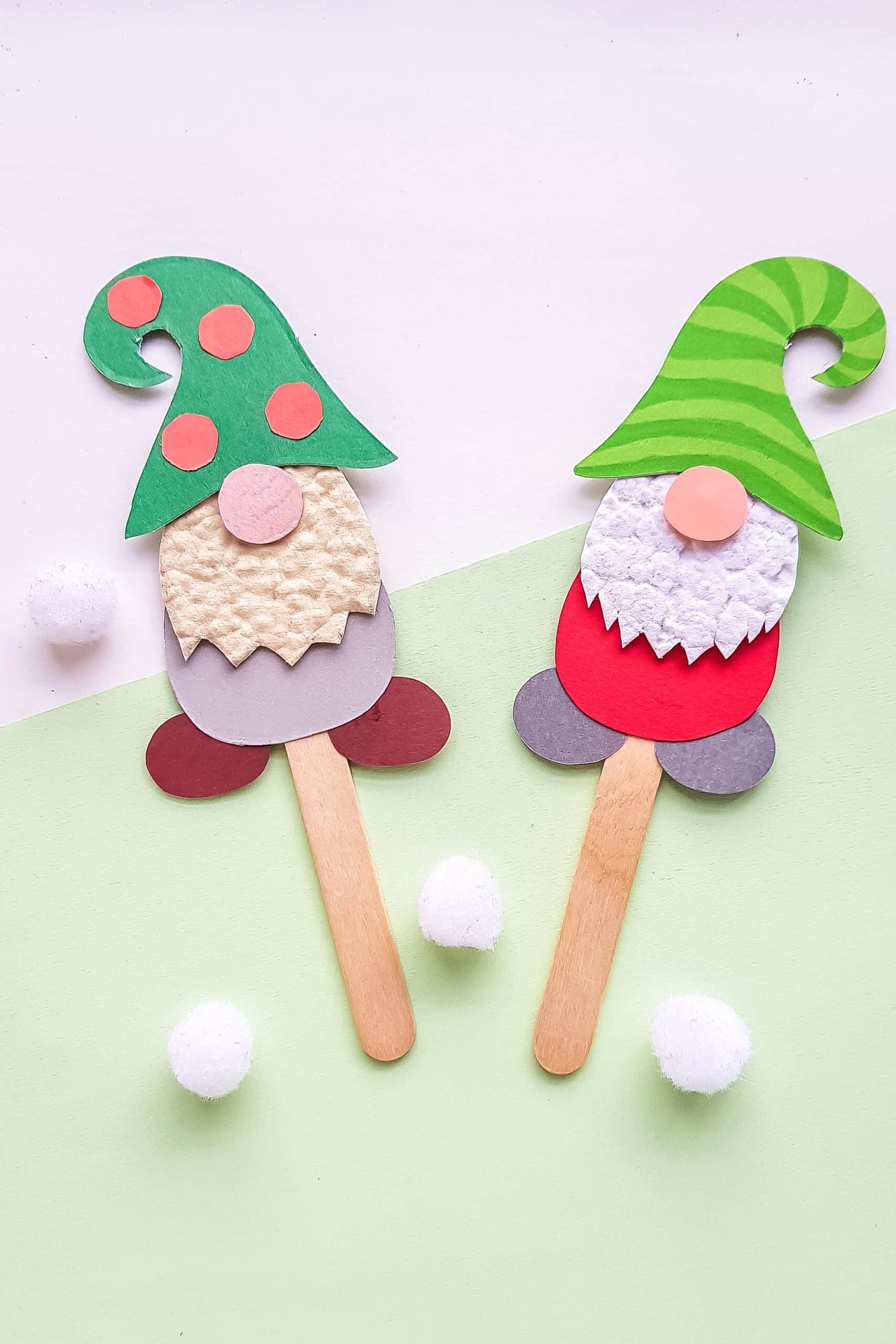 Paper Gnome Puppets - Frugal Mom Eh!
