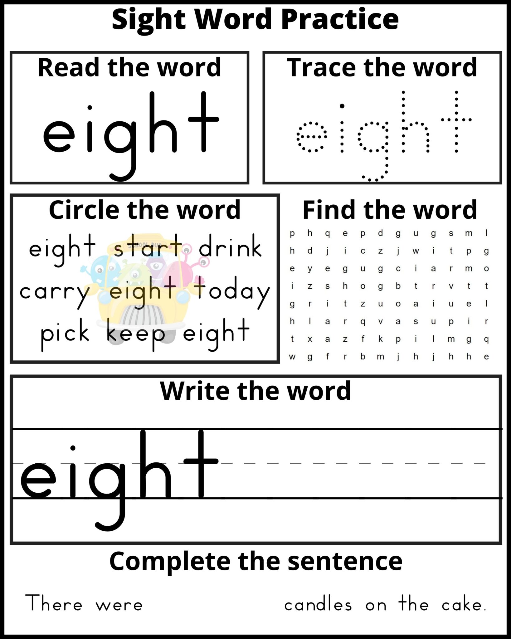 Free Printable Third Grade Sight Word Practice Sheets - Frugal Mom Eh!