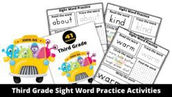 Free Printable Third Grade Sight Word Practice Sheets - Frugal Mom Eh!