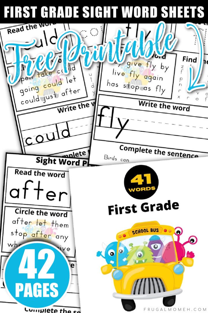 Free Printable First Grade Sight Word Practice Sheets - Frugal Mom Eh!