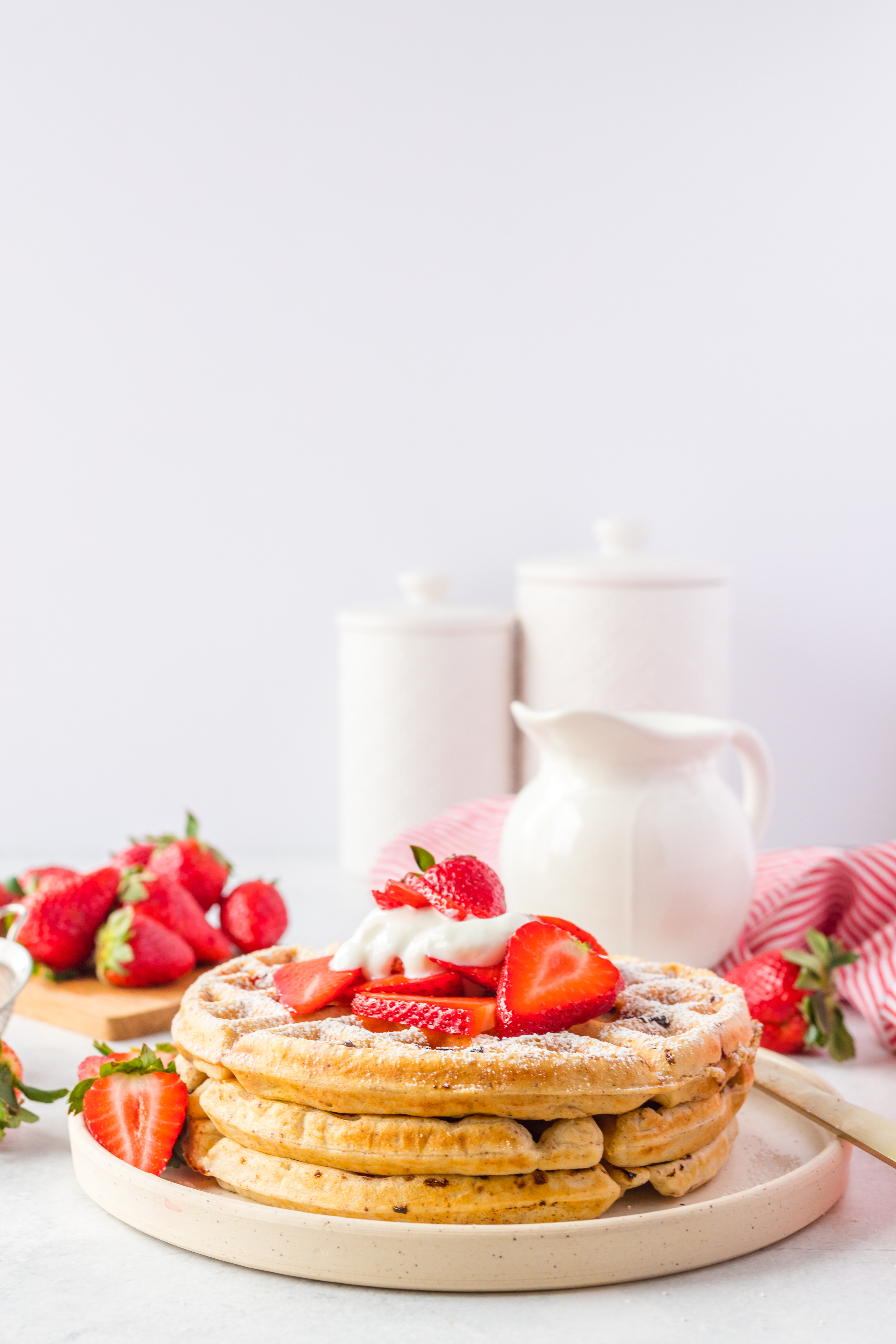 Homemade Strawberry Waffles Recipe - Frugal Mom Eh!