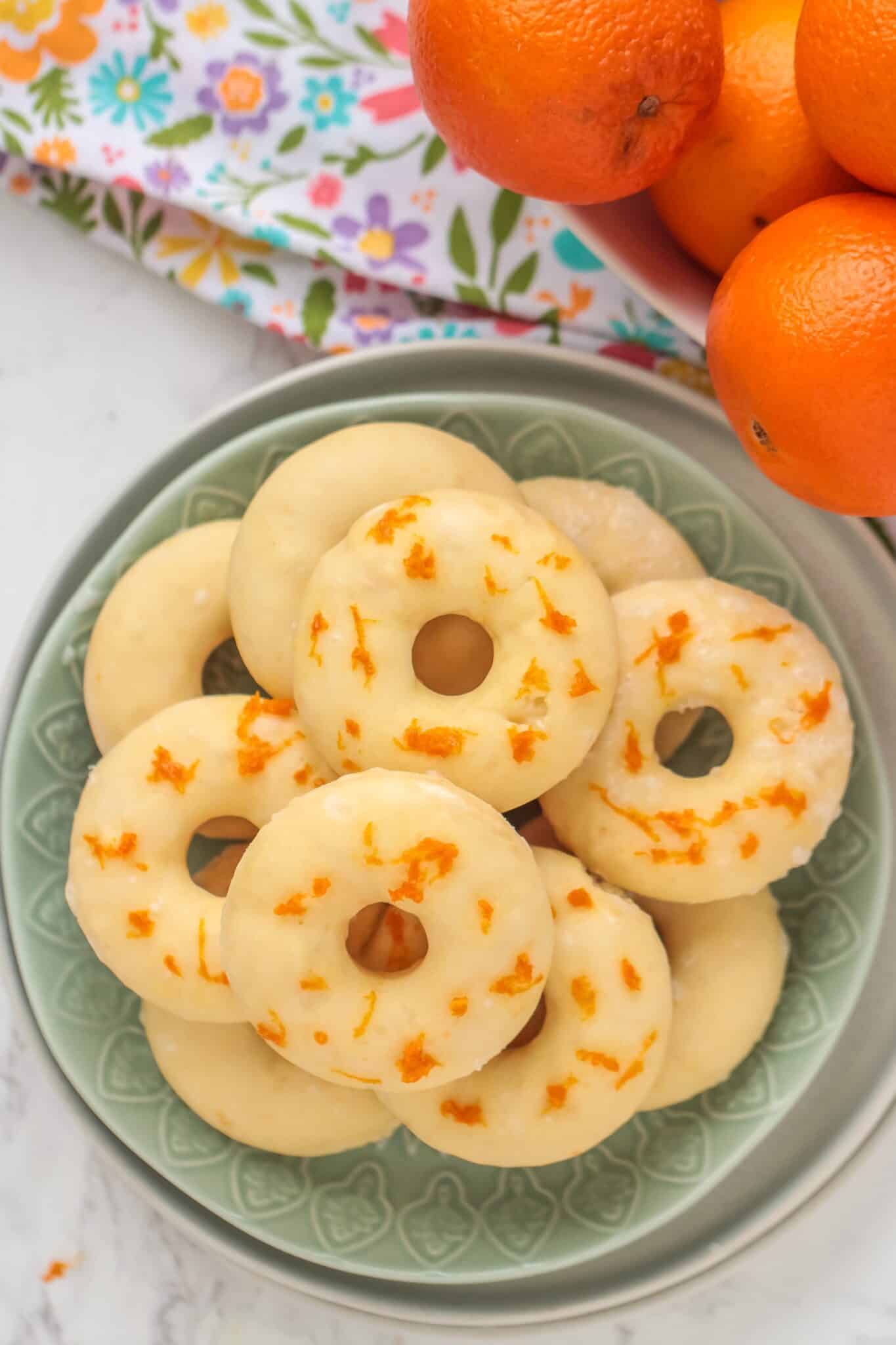 Orange Glazed Cake Donuts Recipe - Frugal Mom Eh!