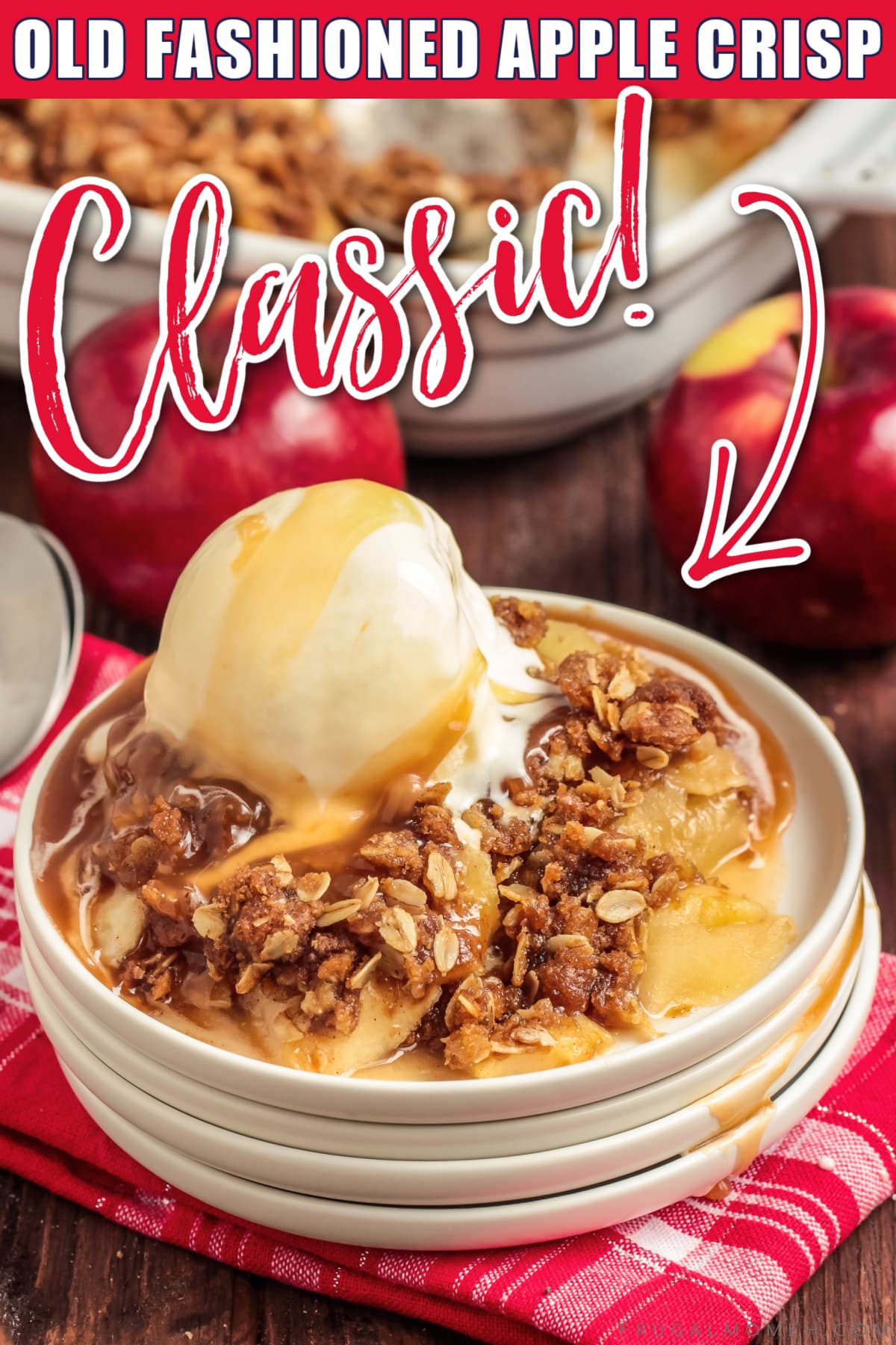Old Fashioned Apple Crisp Recipe - Frugal Mom Eh!
