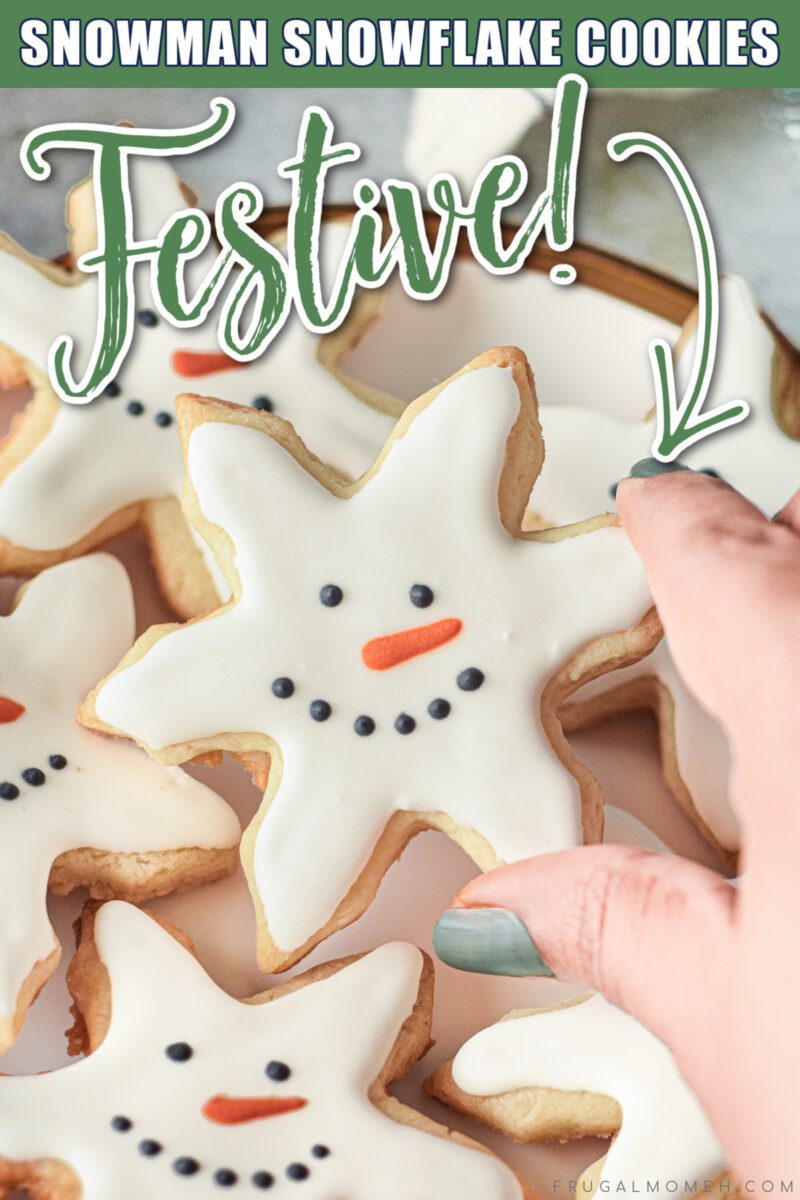 Snowman Snowflake Cookies Recipe - Frugal Mom Eh!