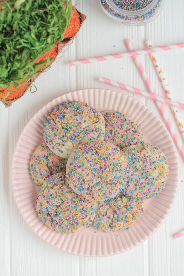 Easter Sprinkle Sugar Cookies Recipe - Frugal Mom Eh!