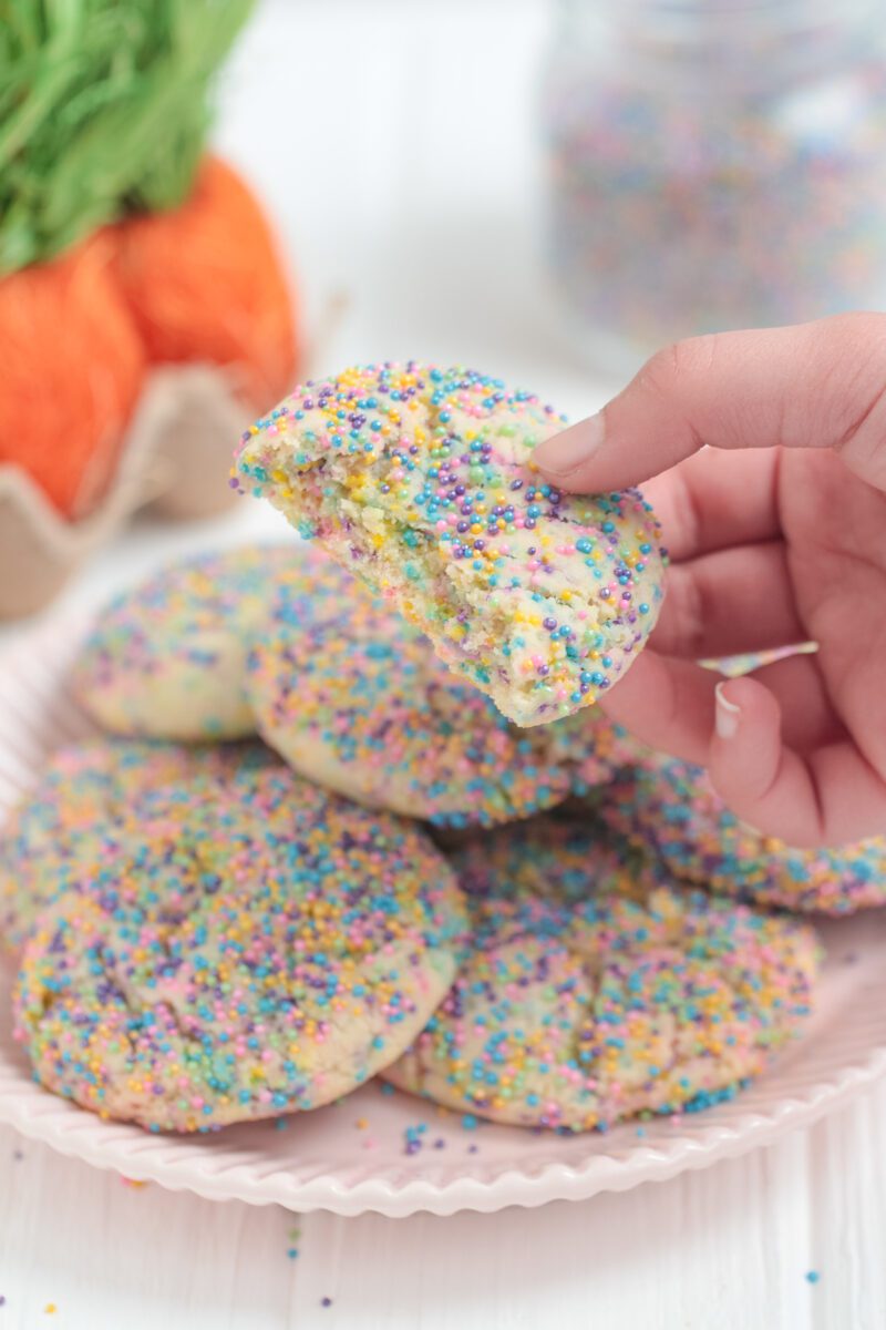 Easter Sprinkle Sugar Cookies Recipe - Frugal Mom Eh!