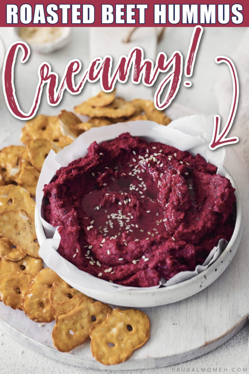 Roasted Beet Hummus - Frugal Mom Eh!