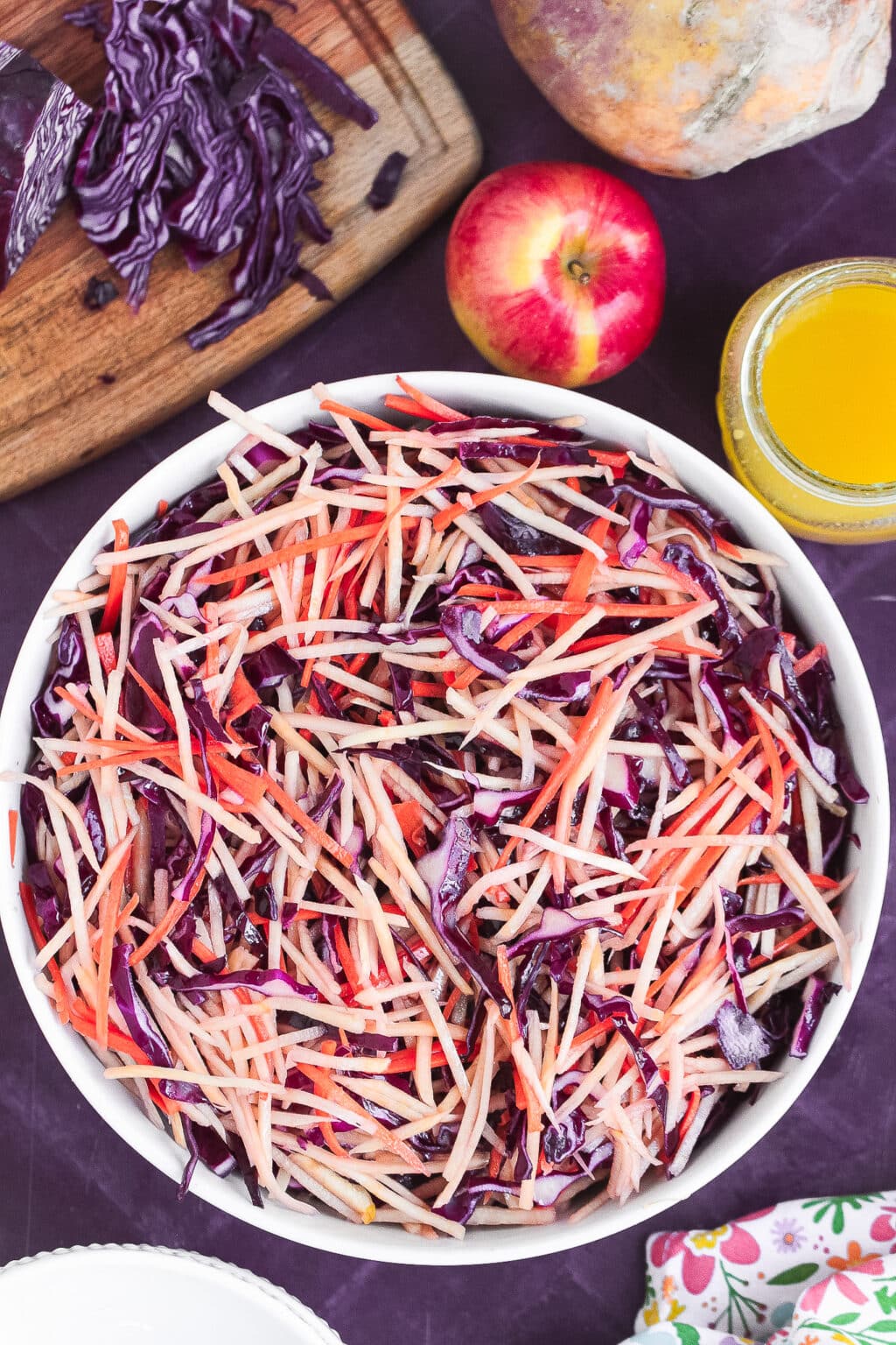 Rutabaga Apple Slaw - Frugal Mom Eh!