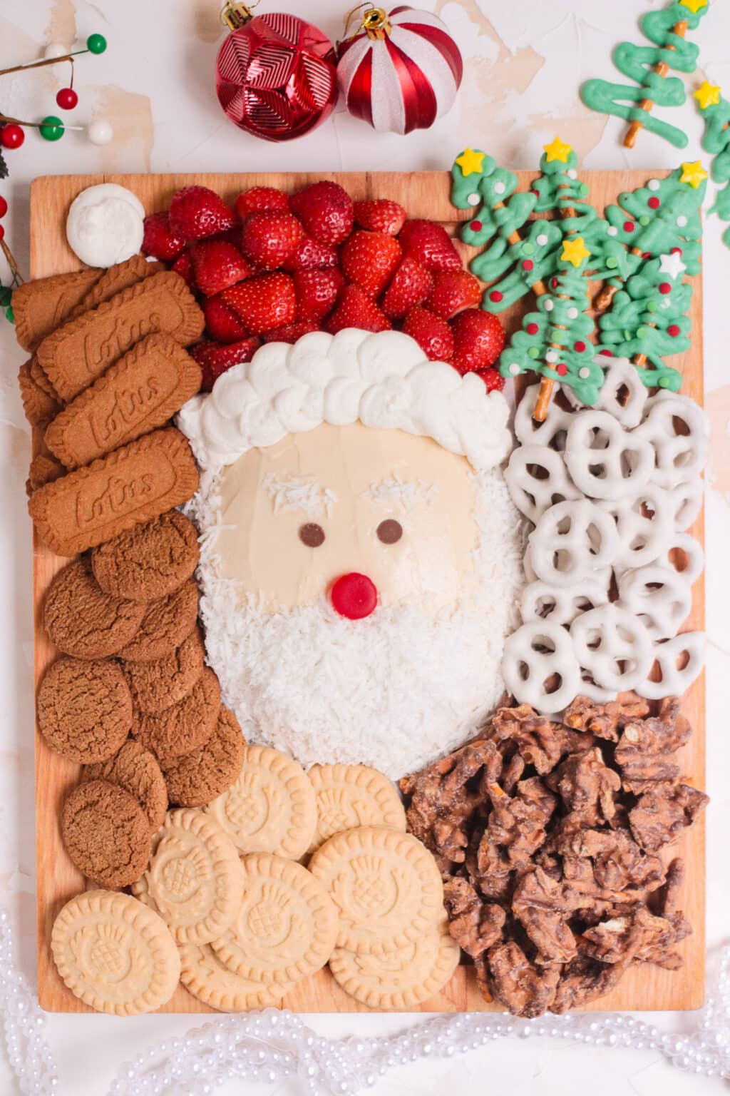 Santa Cheesecake Dip - Frugal Mom Eh! (Easy Christmas Dessert Board)